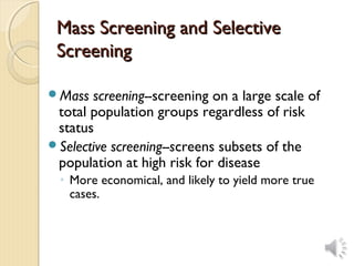 Screenings in the community | PPT