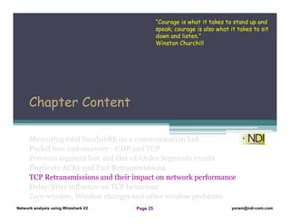 Network analysis Using Wireshark Lesson 12 - bandwidth and delay issues | PDF
