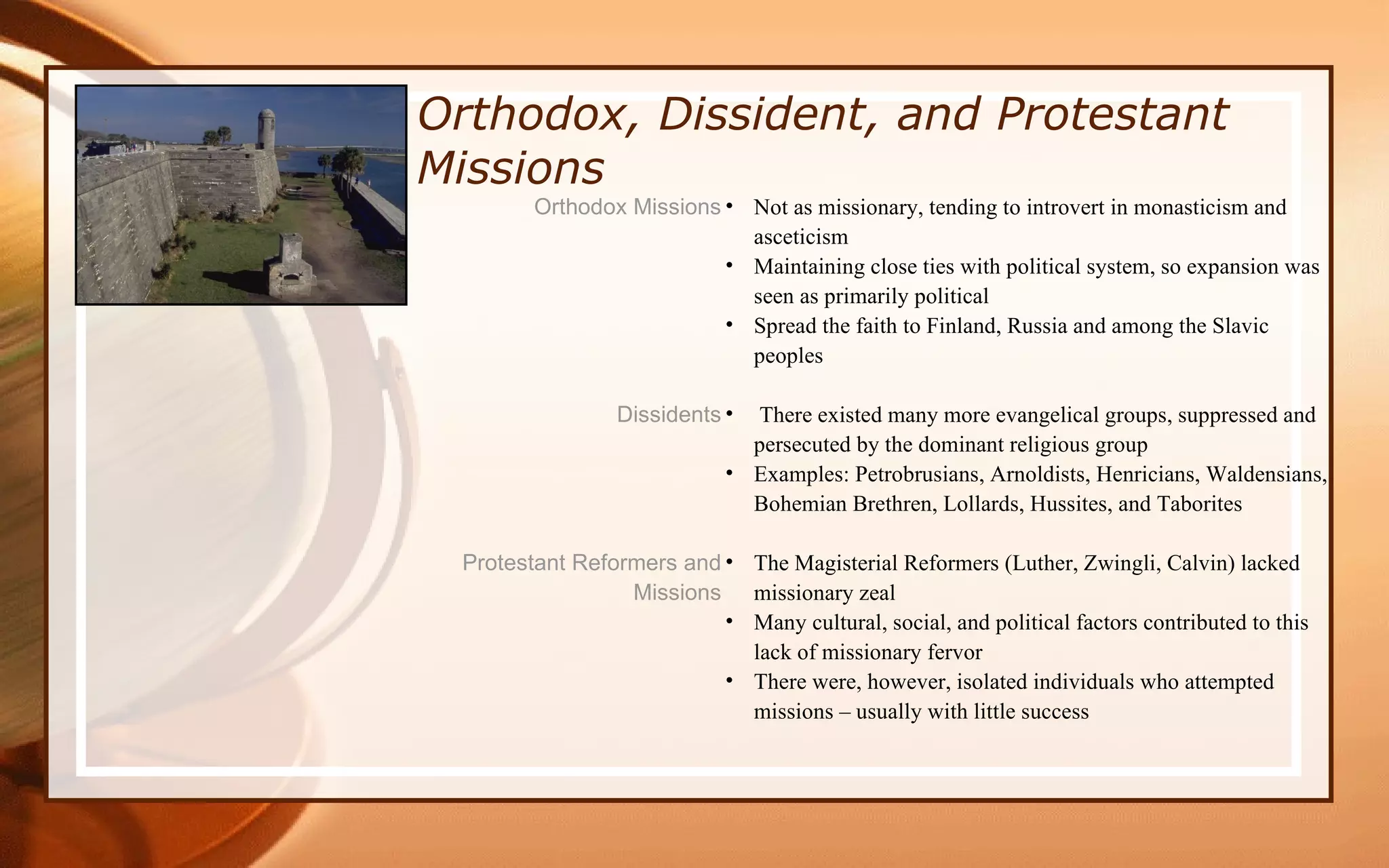 Ch.12 medieval and renaissance missions | PPT