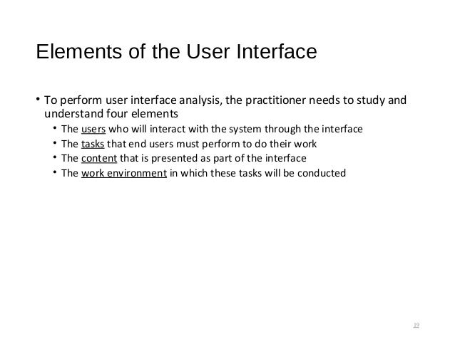 Chapter 12 user interface design