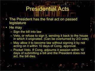 Ch. 12 Congress In Action | PPT