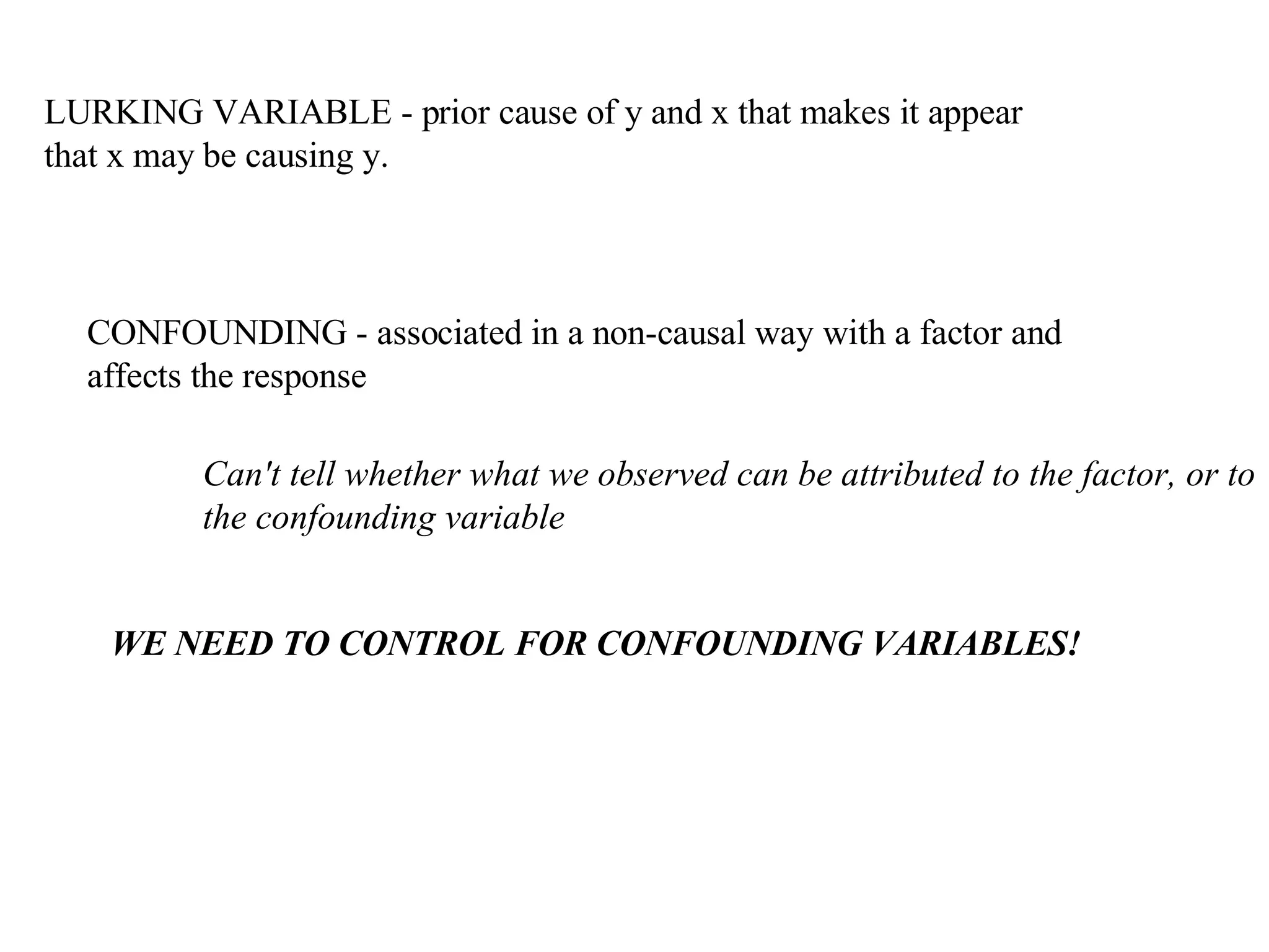 Ch. 13 4 Confounding Variables | PPT