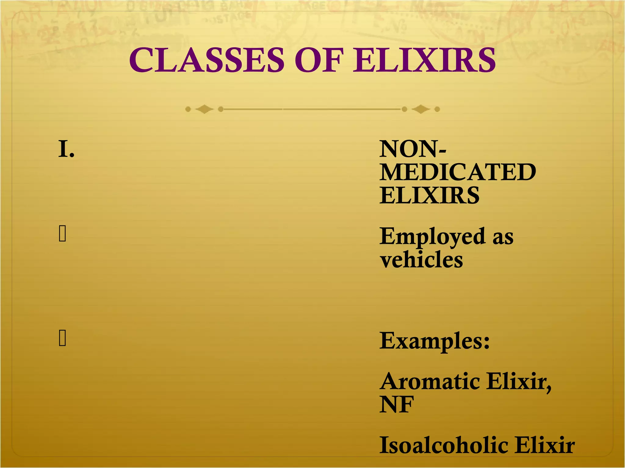 Ch.13 part 2 syrups, elixirs, spirits | PPT