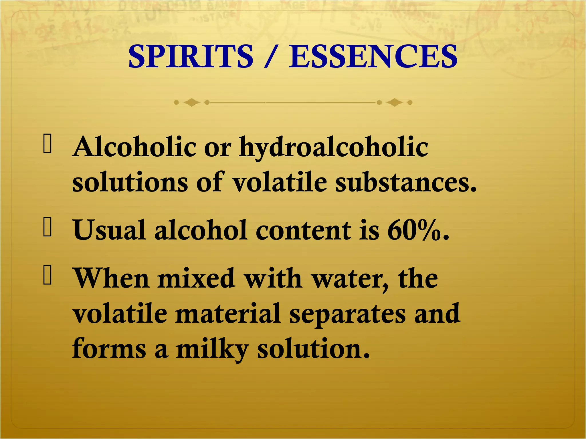 Ch.13 part 2 syrups, elixirs, spirits | PPT