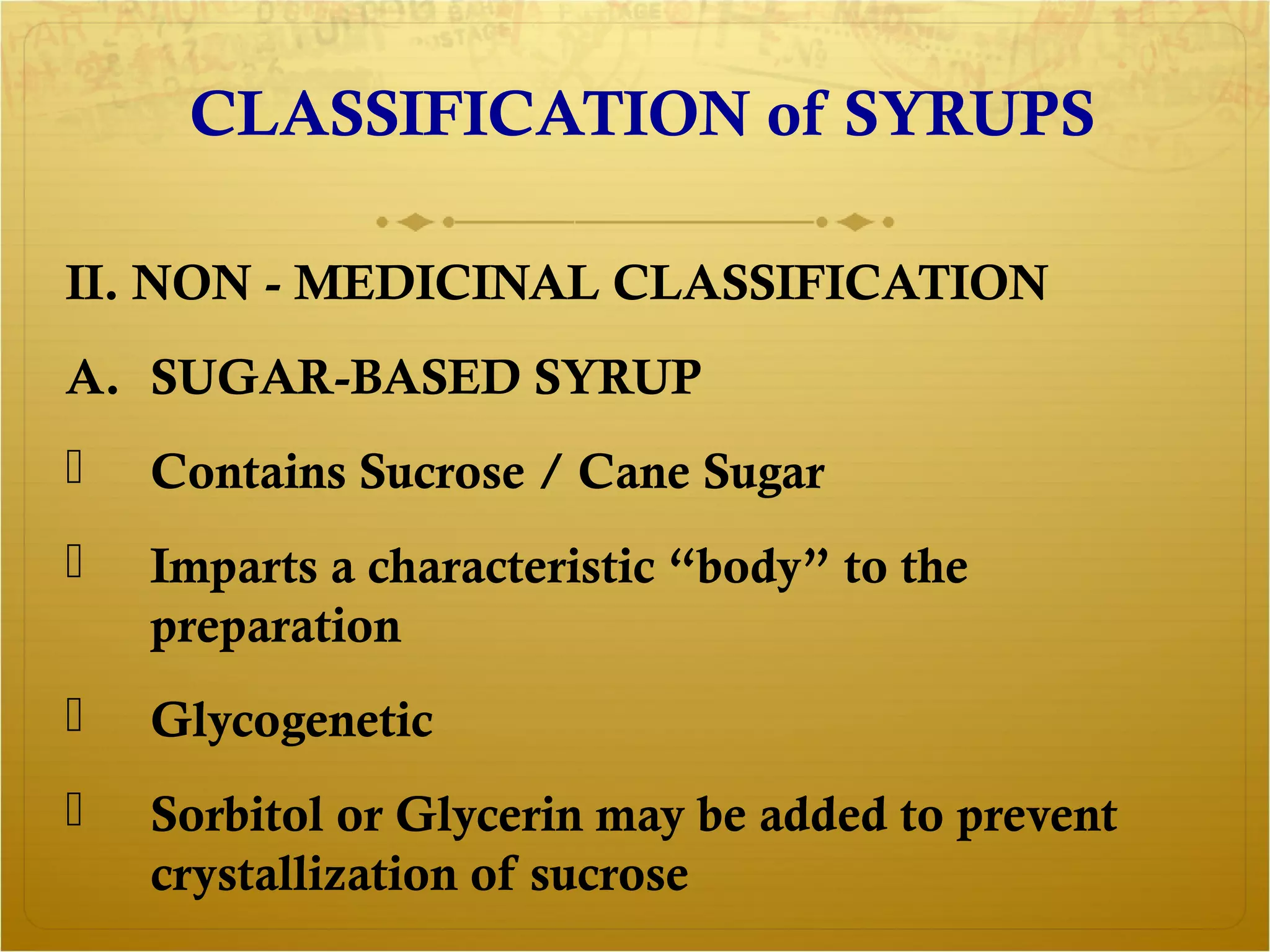 Ch.13 part 2 syrups, elixirs, spirits | PPT