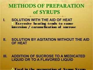 Ch.13 part 2 syrups, elixirs, spirits | PPT