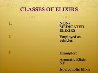 Ch.13 part 2 syrups, elixirs, spirits | PPT