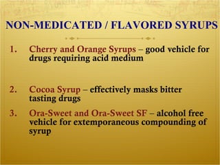 Ch.13 part 2 syrups, elixirs, spirits | PPT