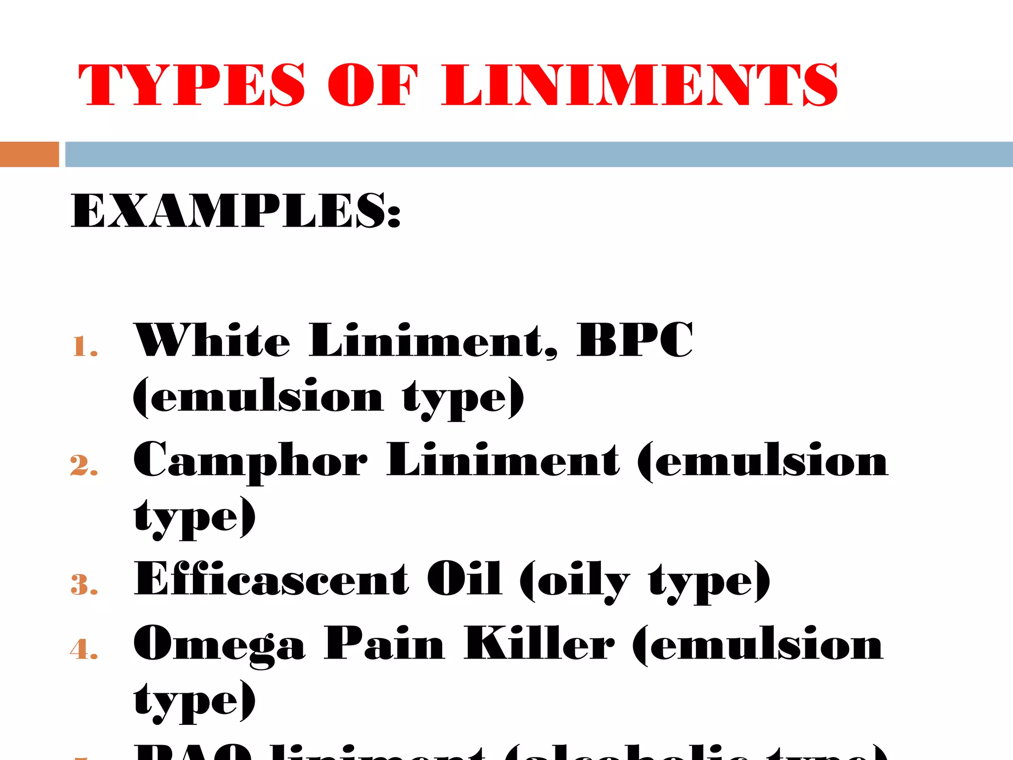 Ch.13 part 4 liniment, collodion, glycerite | PPT