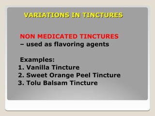 Ch.13 part 5 tinctures, extracts | PPT