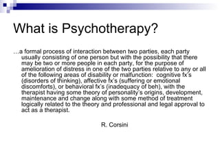 Ch 13 Psychotherapy | PPT