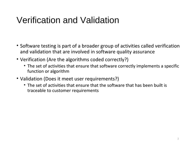 Chapter 13 Software Testing Strategies Ppt