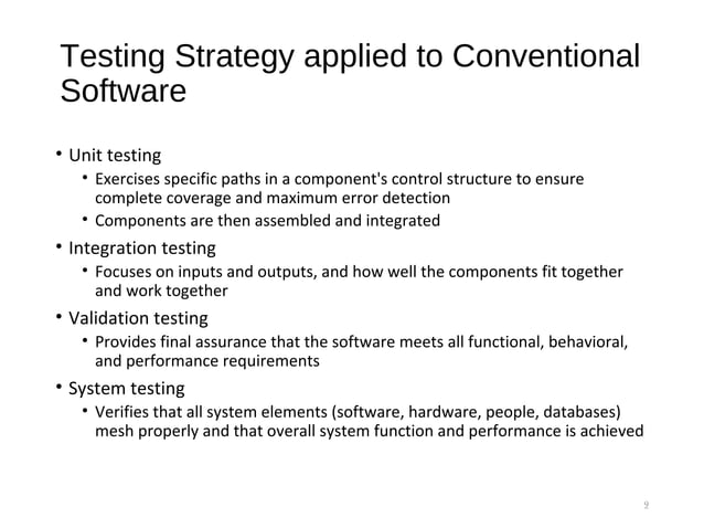 Chapter 13 software testing strategies | PPT Chapter 13 software testing strategies | PPT