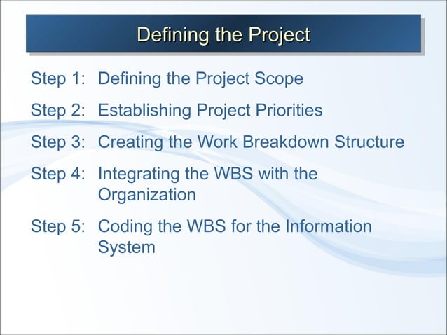Defining The Project | PPT