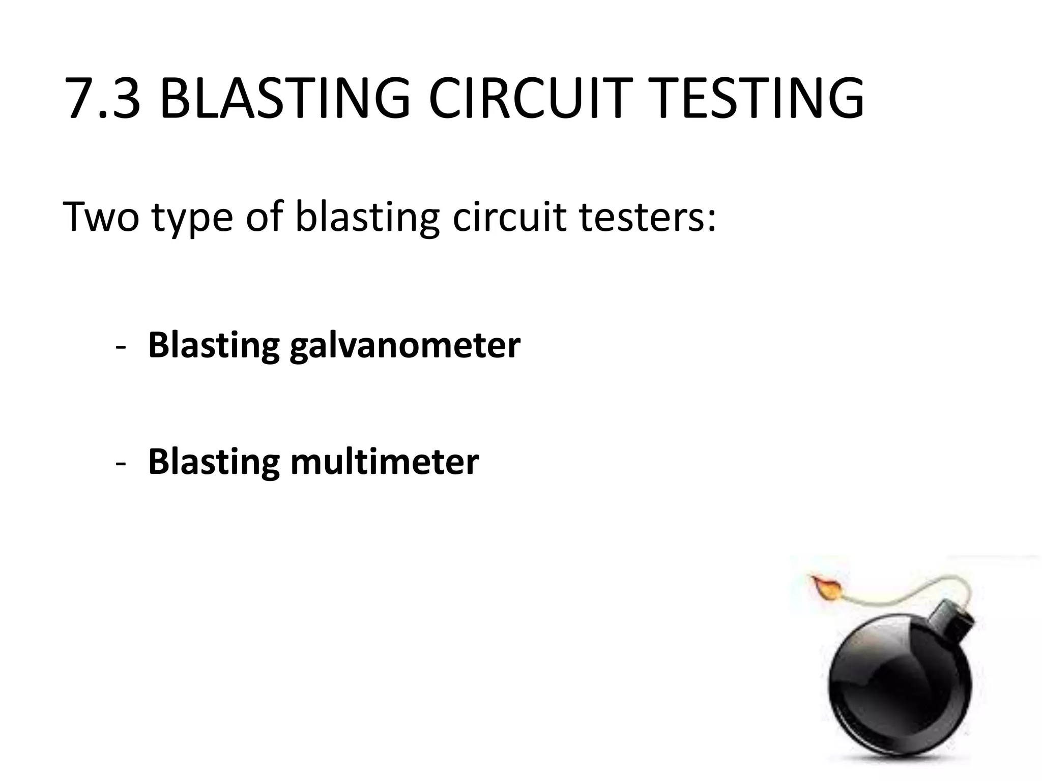 Blasting accessories (EM113) | PPTX