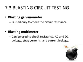 Blasting accessories (EM113) | PPTX