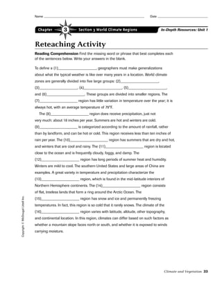 Ch. 3 section 3 worksheet | PDF