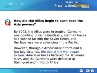 Ch. 17 section 3 the allies turn the tide | PPT
