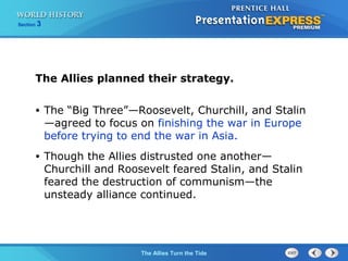 Ch. 17 section 3 the allies turn the tide | PPT