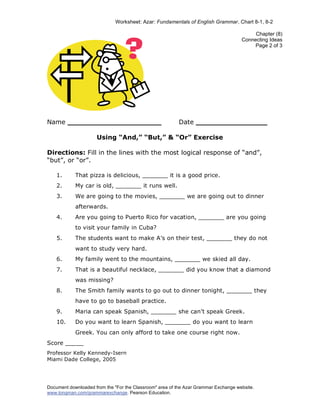 Ch. 8 classroom task | PDF