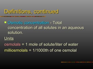Ch. 7 (homeostasis osmoregulation, endocrine, temperature) | PPT