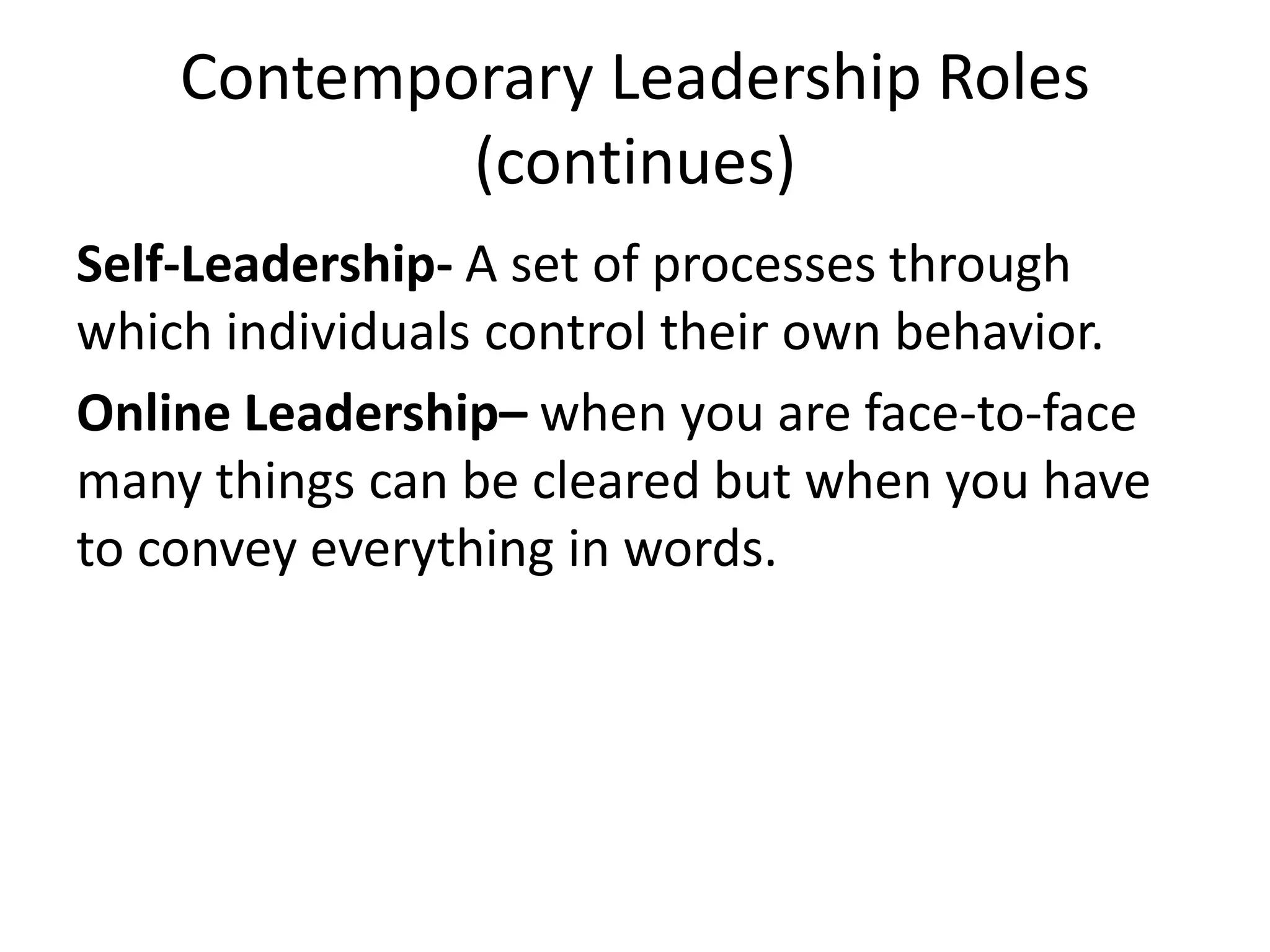 contemporary issues in leadership (Chapter No. 13 ) | PPTX