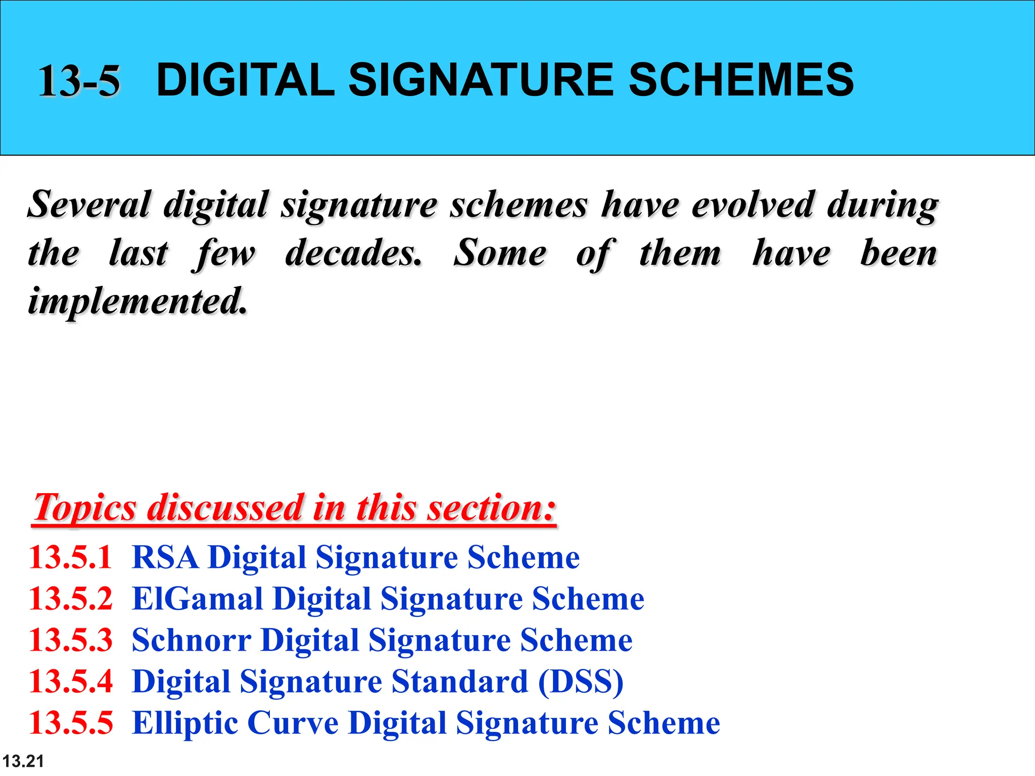 ch-13 Digital Signature FOR CNS STUDENTS | PPT