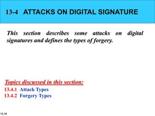 ch-13 Digital Signature FOR CNS STUDENTS | PPT