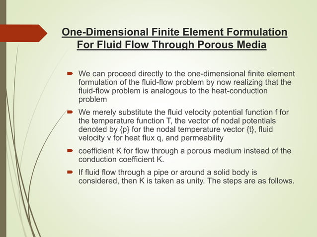 Ch 14-fluid flow through porous media | PPTX | Physics | Science
