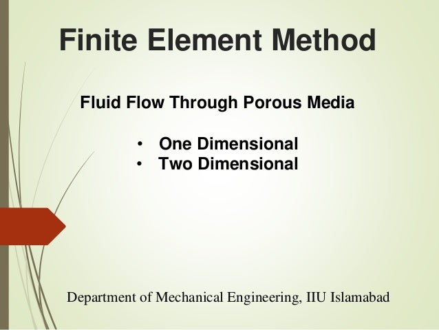Ch 14-fluid flow through porous media