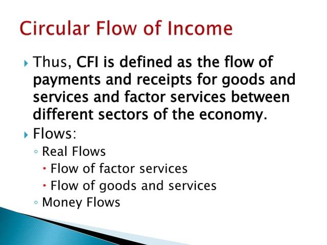 National Income and Circular Flow of Income | PPTX