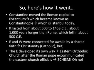 Byzantine Empire -- 7th Grade SS | PPTX