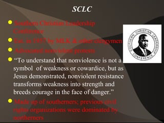 Ch.21.2--Civil Rights Strategies & Leaders | PPT | Civic affairs | Politics