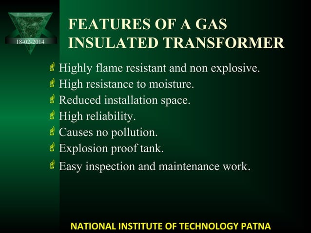 gas insulated transformer | PPT