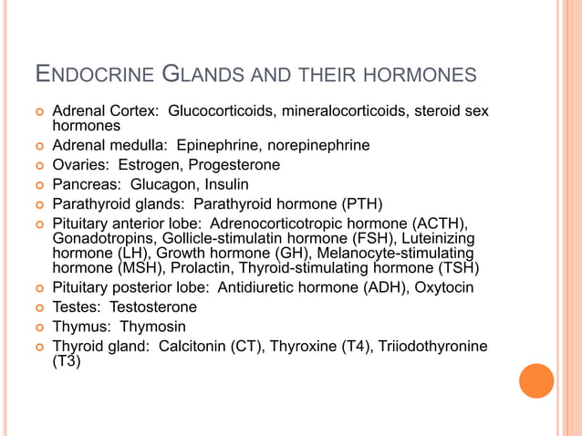 Ch. 11 endocrine system-suffixes and terms | PPT