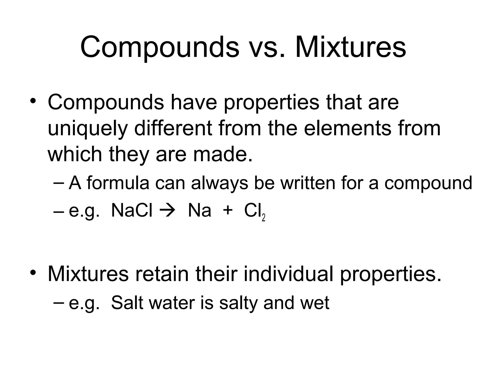 Ch. 2 classification of matter ppt | PPT