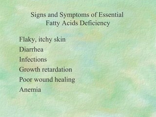 Ch. 5 fat types functions | PPT | Chemistry | Science
