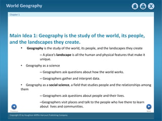 Ch.1 geographer's world | PPT