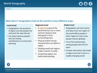 Ch.1 geographer's world | PPT