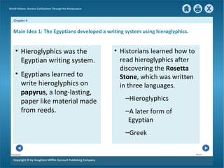 Ch.4 ancient egypt and kush | PPT