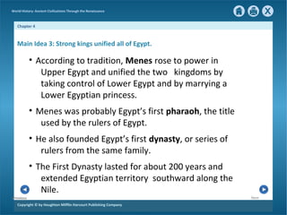 Ch.4 ancient egypt and kush | PPT