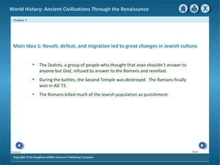 Ch.7 the hebrews and judaism 2003 | PPT