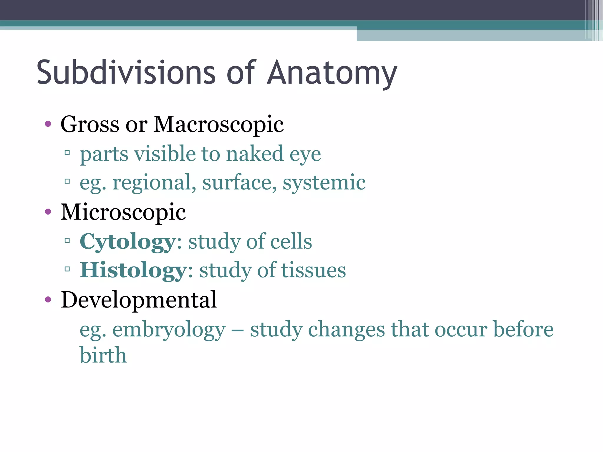 Anatomy & Physiology Lecture Notes - Ch. 1 introduction | PPT