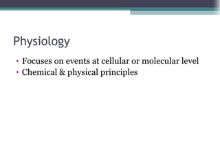 Anatomy & Physiology Lecture Notes - Ch. 1 introduction | PPT