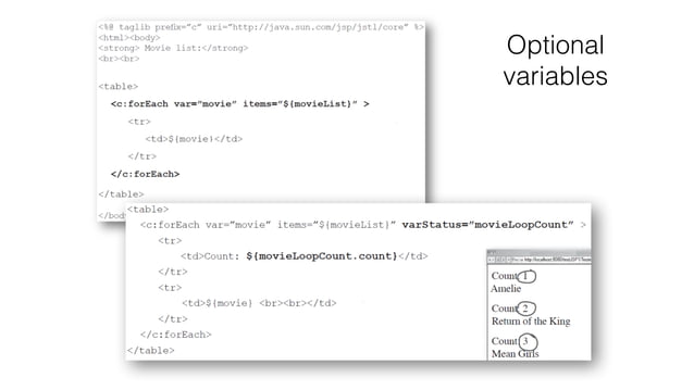 Ch. 9 jsp standard tag library | PDF