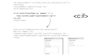 Ch. 9 jsp standard tag library | PPT