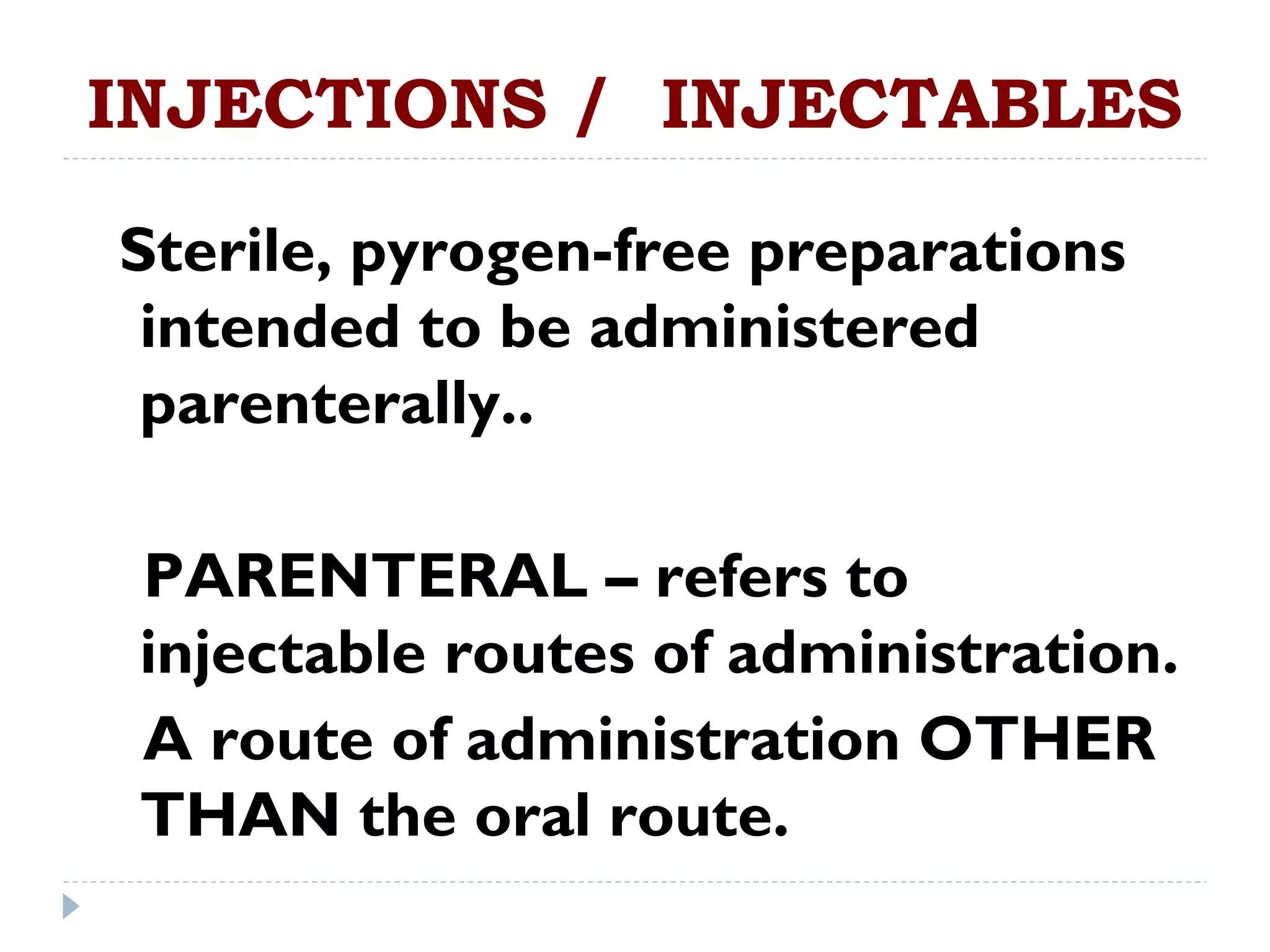 Ch. 15 sterile dosage forms | PPT