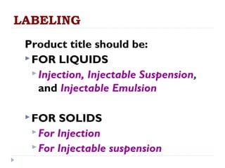 Ch. 15 sterile dosage forms | PPT
