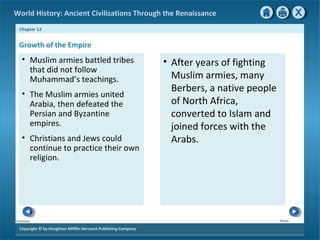 Ch.12 the islamic world (new) | PPT | Islam | Religion & Spirituality