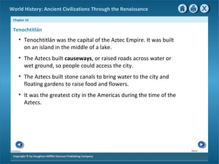 Ch.16 the early americas- 2003 | PPT